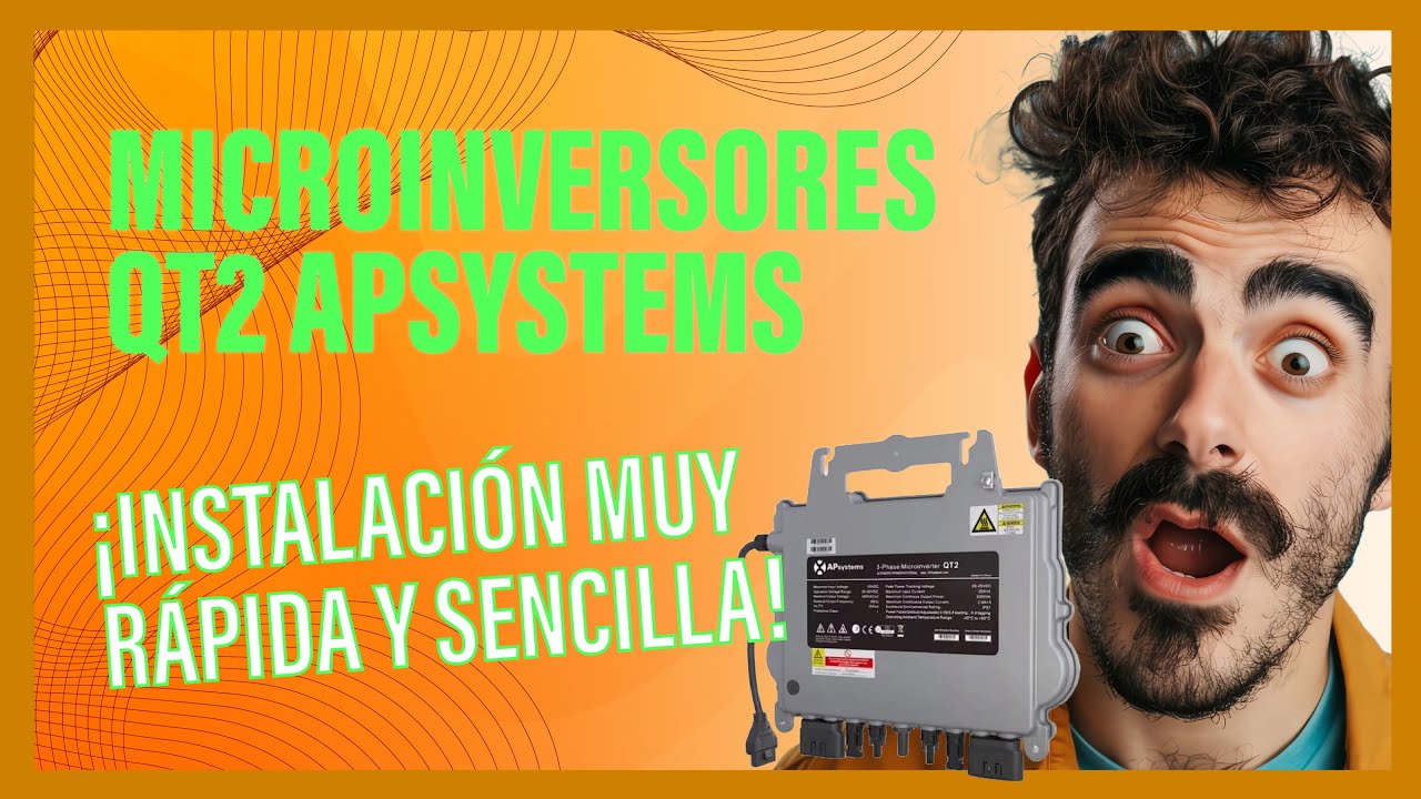 QT2 APSystems ,Tutorial Instalación Microinversor. Rápido y Fácil - YouTube