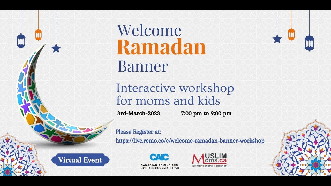 Ramadan Banner Workshop - YouTube
