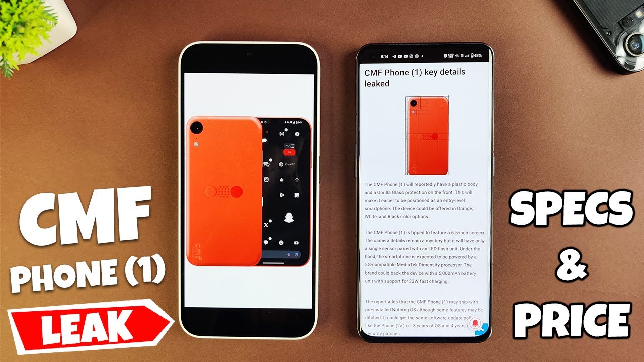CMF Phone (1) Specifications & Price Leaked 🔥CMF By Nothing - YouTube