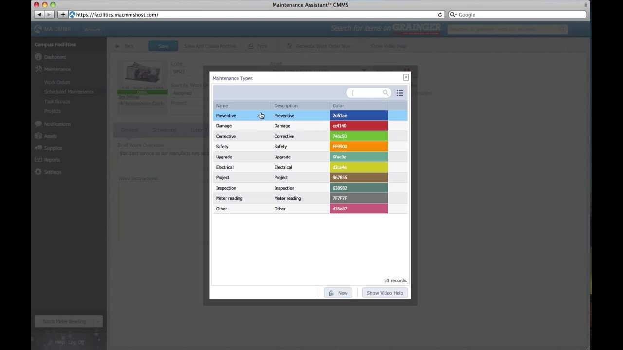 Scheduled maintenance in the Maintenance Assistant CMMS - YouTube