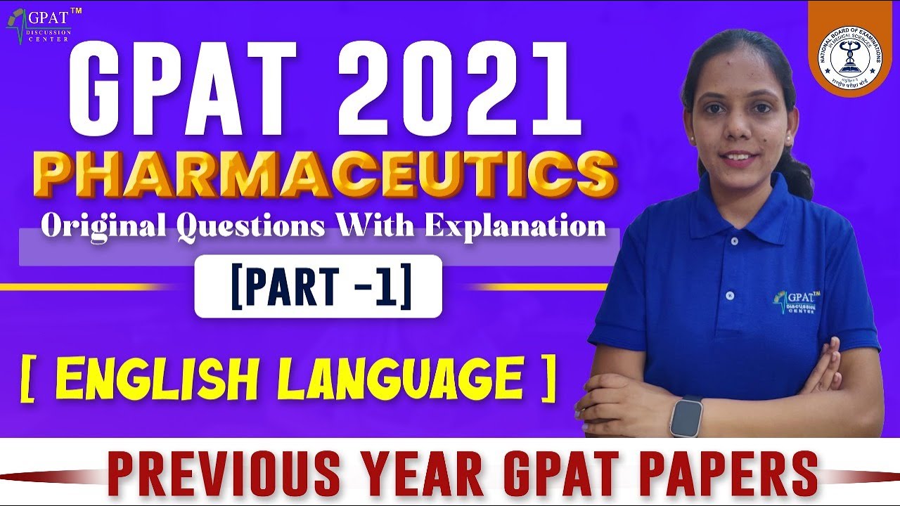 GPAT 2021 (Part-1) PHARMACEUTICAL CHEMISTRY || PYQ PAPER SOLUTION WITH ...