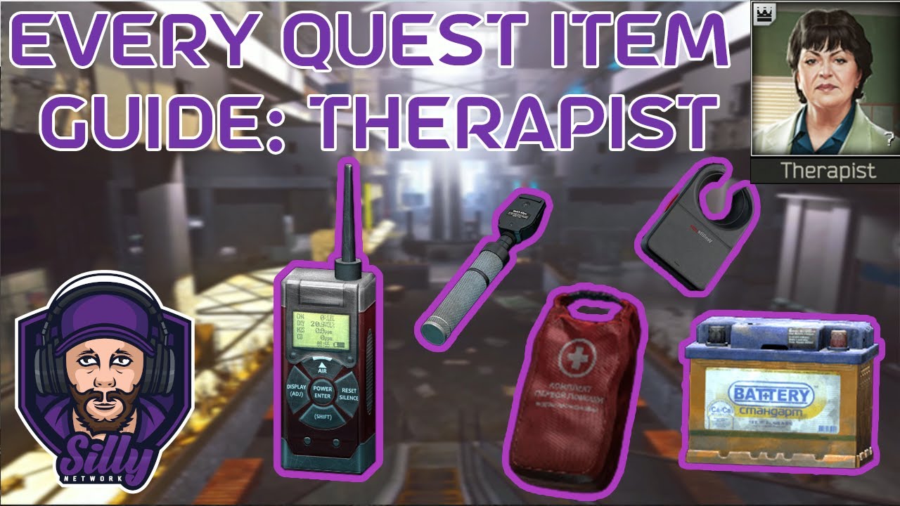 Every Therapist Quest Item Guide | Escape From Tarkov - YouTube