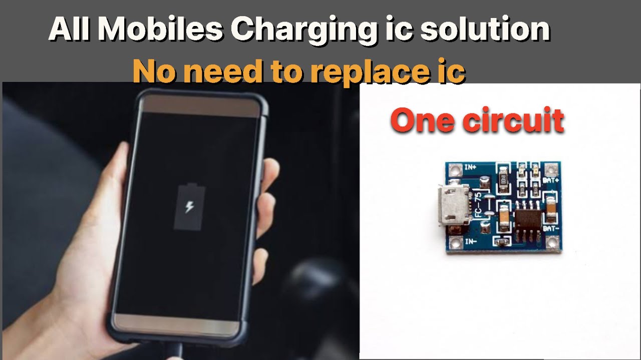 All mobile charging ic solution| only one circuit| RE info - YouTube