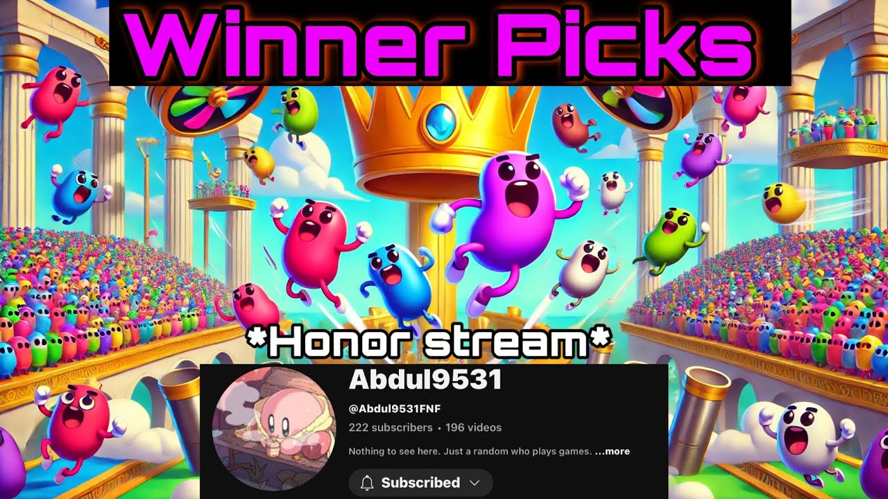Fall Guys Winner Picks: Honor Stream for Abdul - YouTube