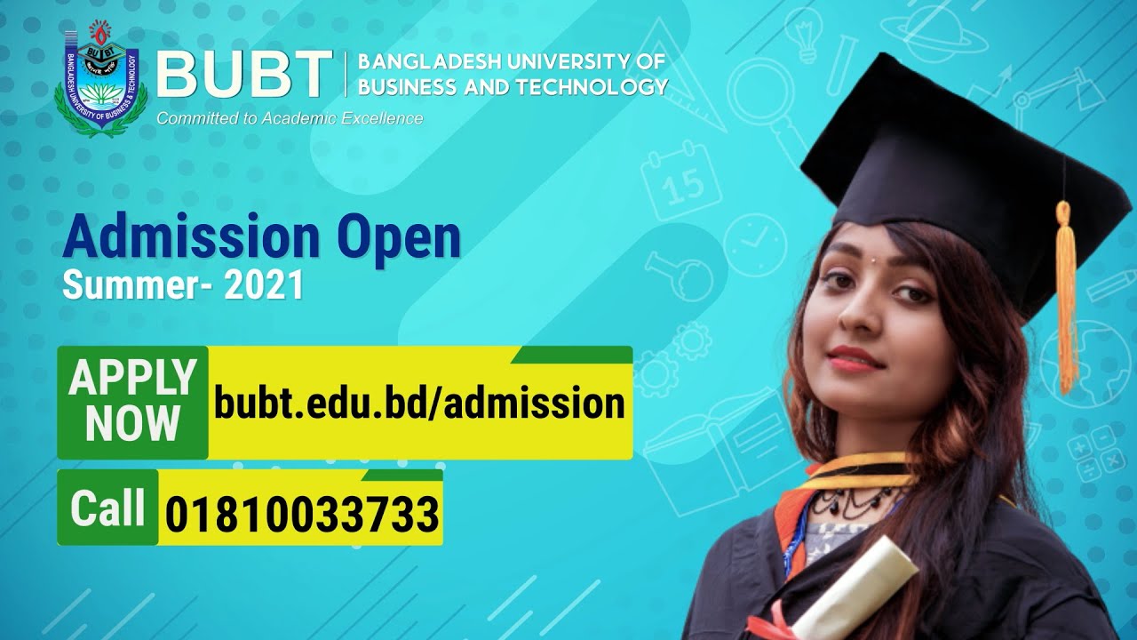 Admission open for Summer 2021 I BUBT I The Best Private University in ...