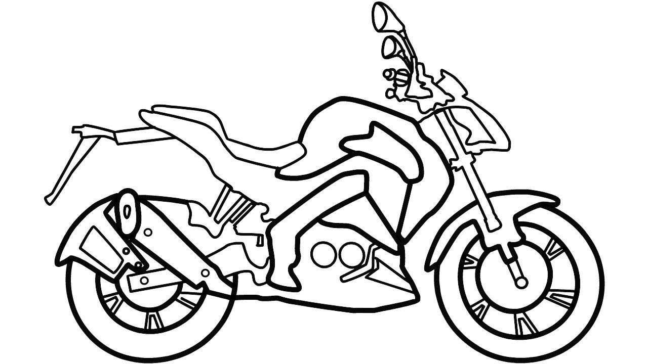How to Draw a Benelli Naked Sport Bike - Easily - YouTube
