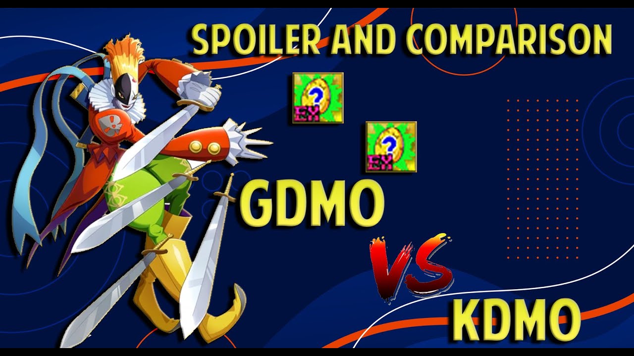 SPOILER AND COMPARISON NEW EVENT GDMO VS KDMO - DIGIMON MASTERS ONLINE ...