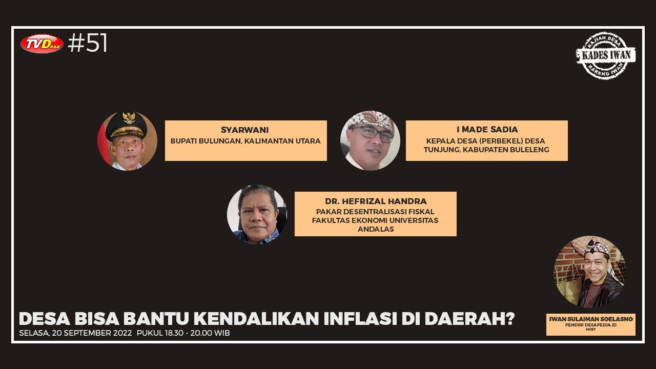 Desa Bisa Bantu Kendalikan Inflasi di Daerah? | KADES Iwan #51 - YouTube