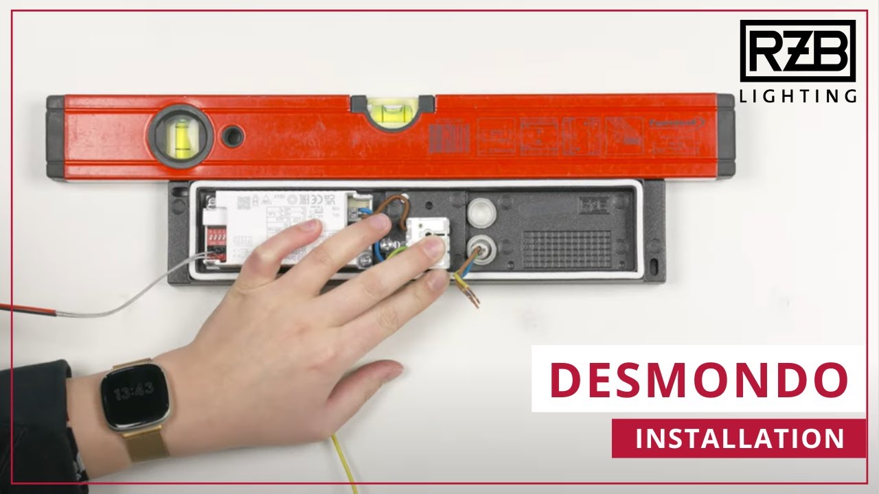 DESMONDO: Installation | modern wall luminaire - YouTube