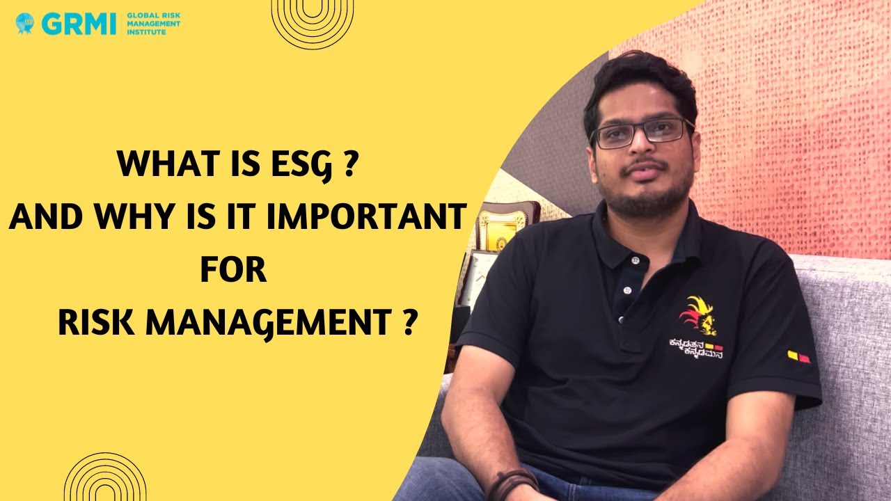 What is ESG and why is it important for Risk Management? - YouTube