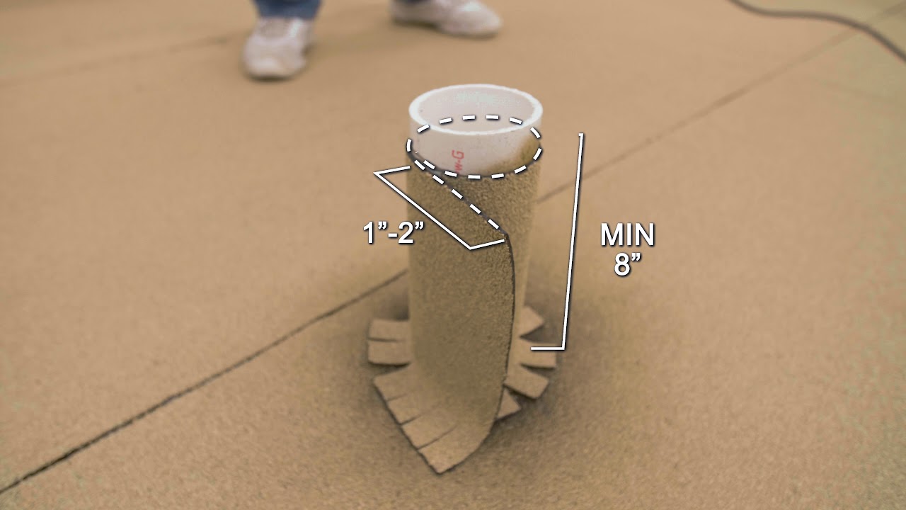 Self-Adhering Mod Bit: Pipe Flashing with Cap Sheet - YouTube