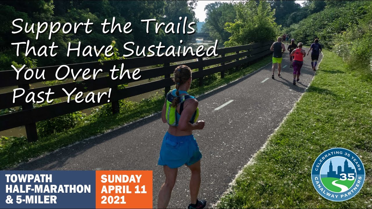 Run the 2021 Towpath Half Marathon & 5 Miler on April 11! - YouTube