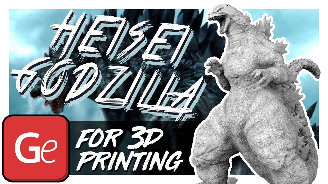 Heisei Godzilla 3D Printing Miniature | Assembly by Gambody - YouTube