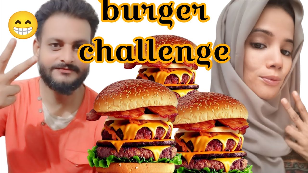 Burger Eating Challenge | Eating Challenge | Family Fun Activities ...