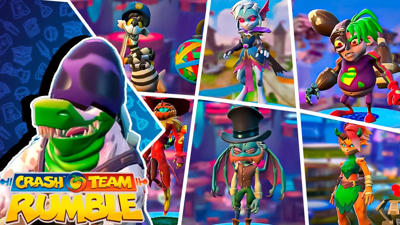 Subi personajes a nivel 15 en un juego muerto - Crash Team Rumble - YouTube