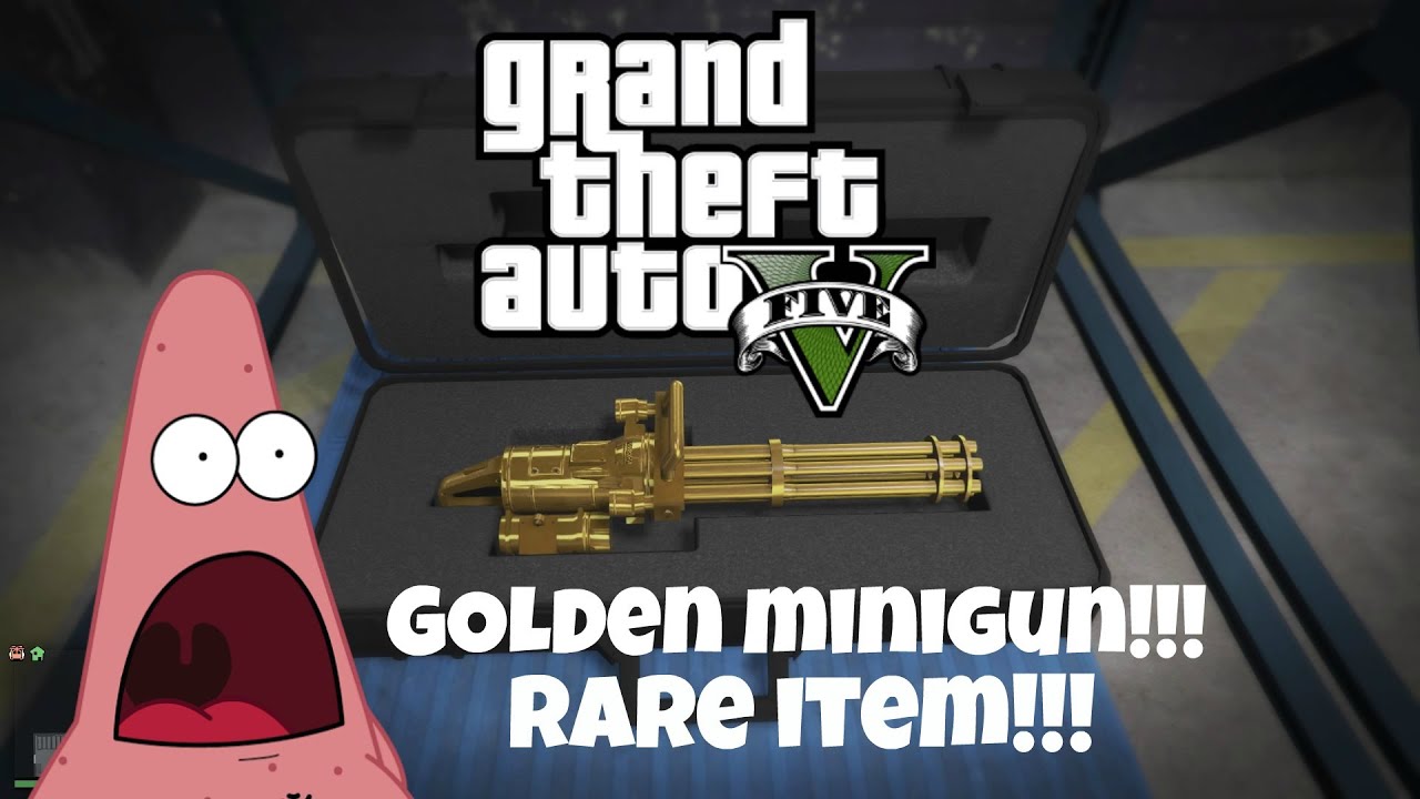 OBTAINING THE GOLDEN MINIGUN - GTA V - FINANCE & FELONY DLC - YouTube