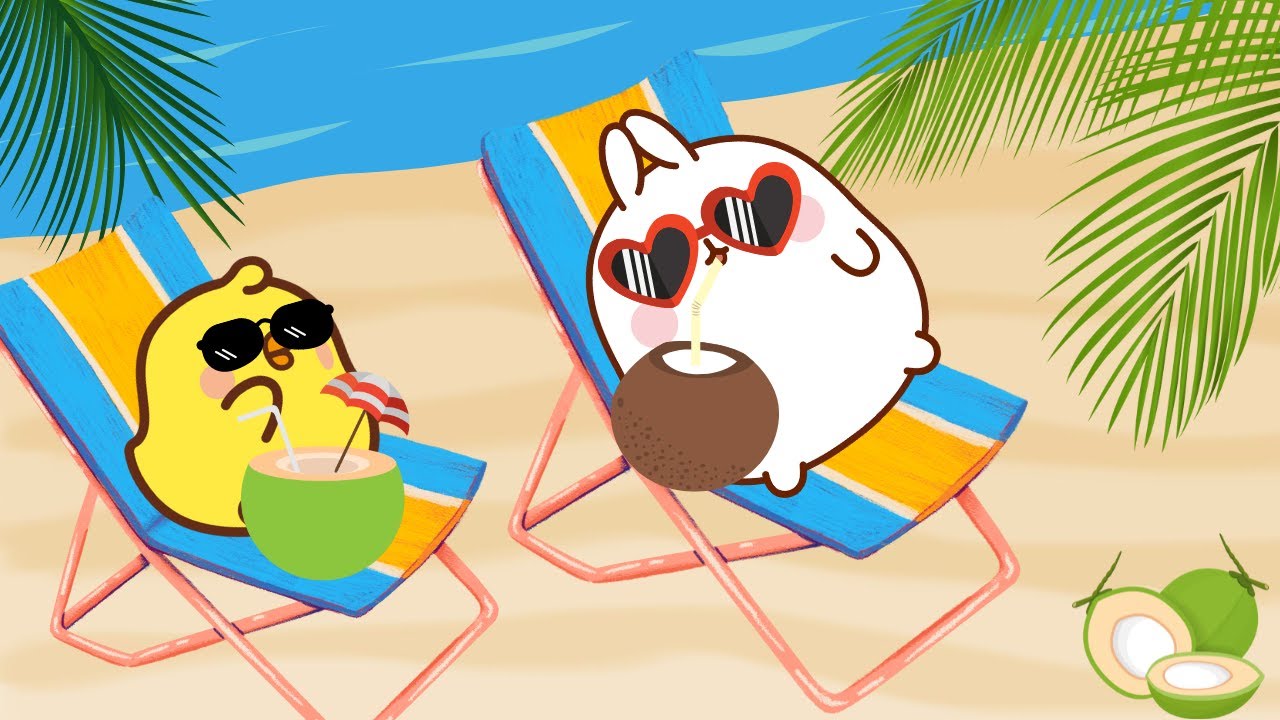 Molang - Funny Cartoons | Beach Trip | Full Episodes - YouTube