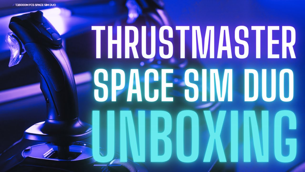 Unboxing Thrustmaster's T16000M Space Sim Dual Joysticks - YouTube