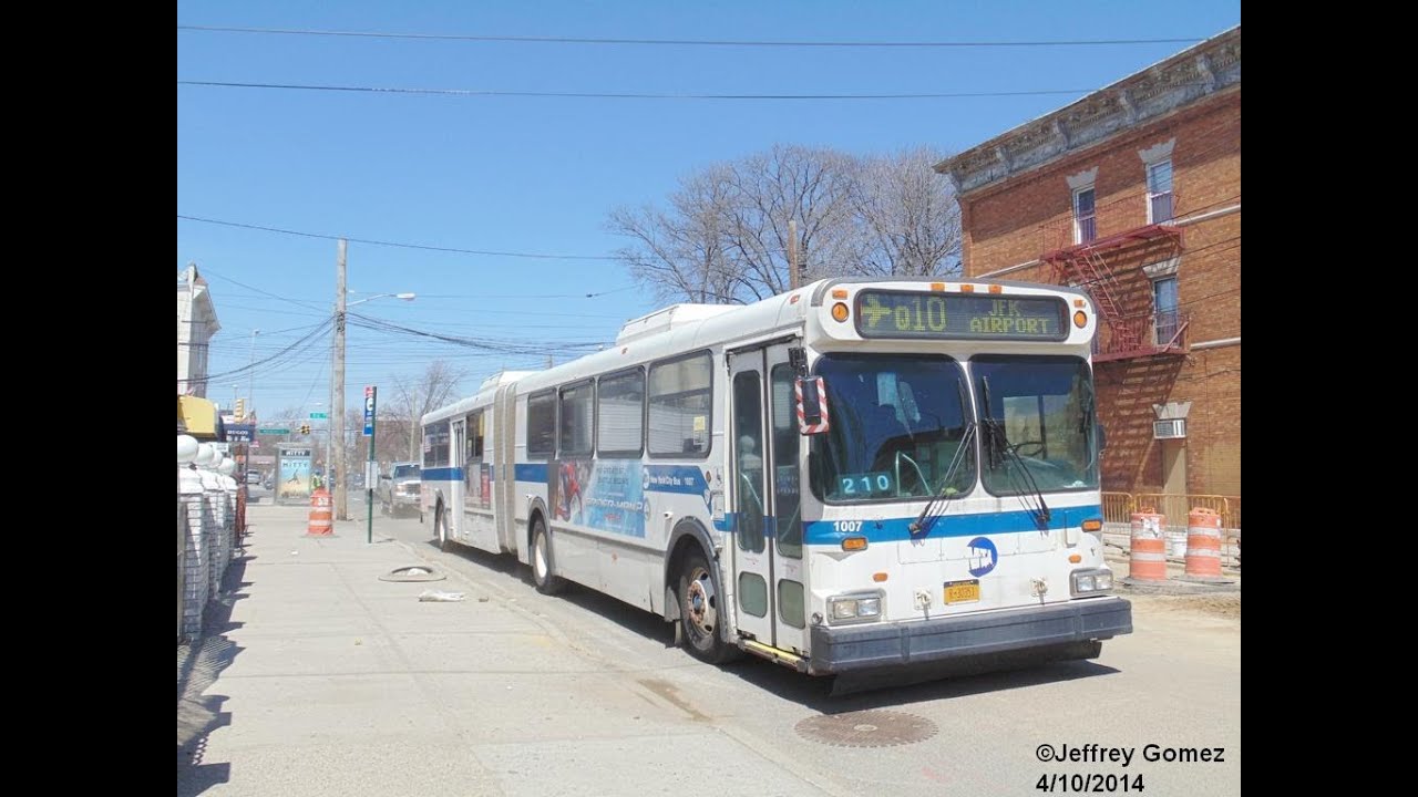 A ride on MTA New York City Bus New Flyer D60HF 1007 - YouTube