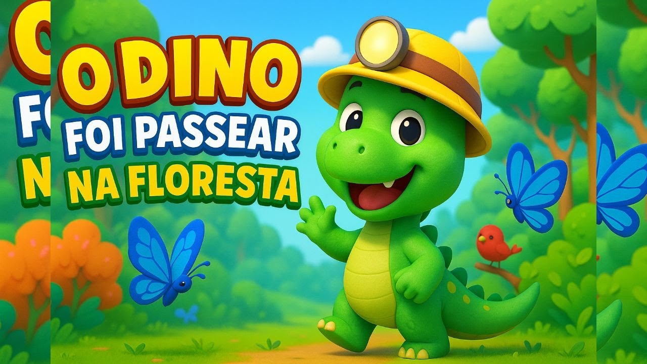 O Dino Foi Passear na Floresta 🌳, Dino Went for a Walk in the Forest 🌳 ...