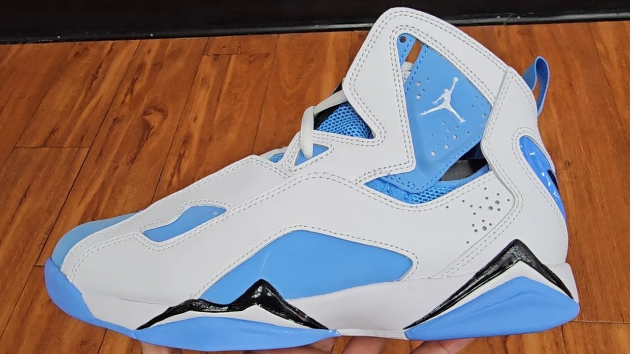 Nike Air Jordan True Flight White University Blue 4K POV / Don Alpha ...