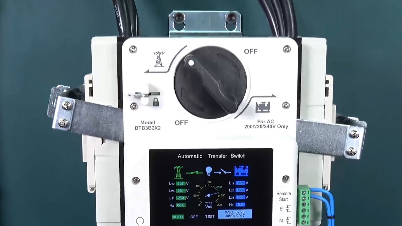 MTS Power Products - Programmable Automatic Transfer Switch - YouTube