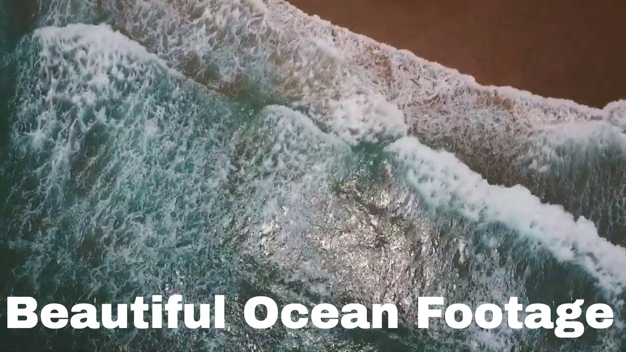 Beautiful Ocean Footage - 15 minute loop of awesome drone footage of ...