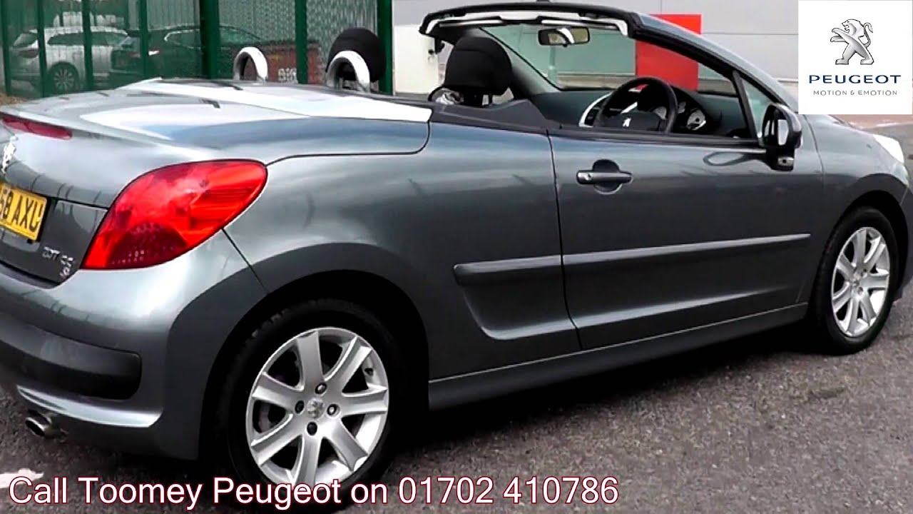 2008 Peugeot 207 CC Sport 1.6l Thorium Grey Metallic LV58AXU for sale ...