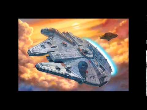 Star Wars Millennium falcon blaster cannon sound effects - YouTube