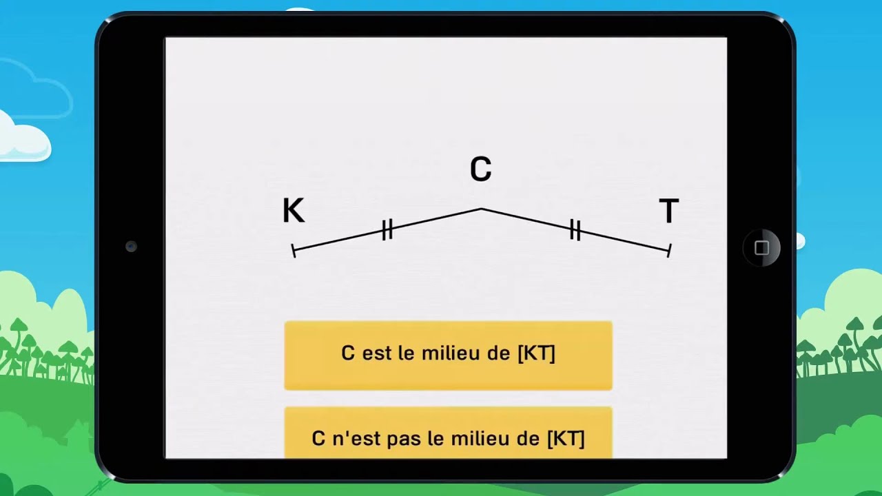 Vidéo 8 À toi de me dire si le point représente le milieu du - YouTube