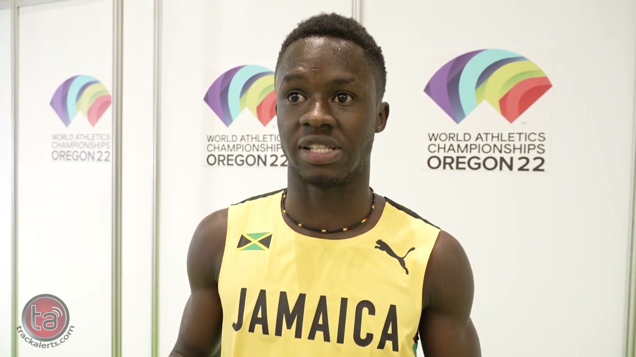 Ackeem Blake qualifies with 10.15, Oregon22 - YouTube