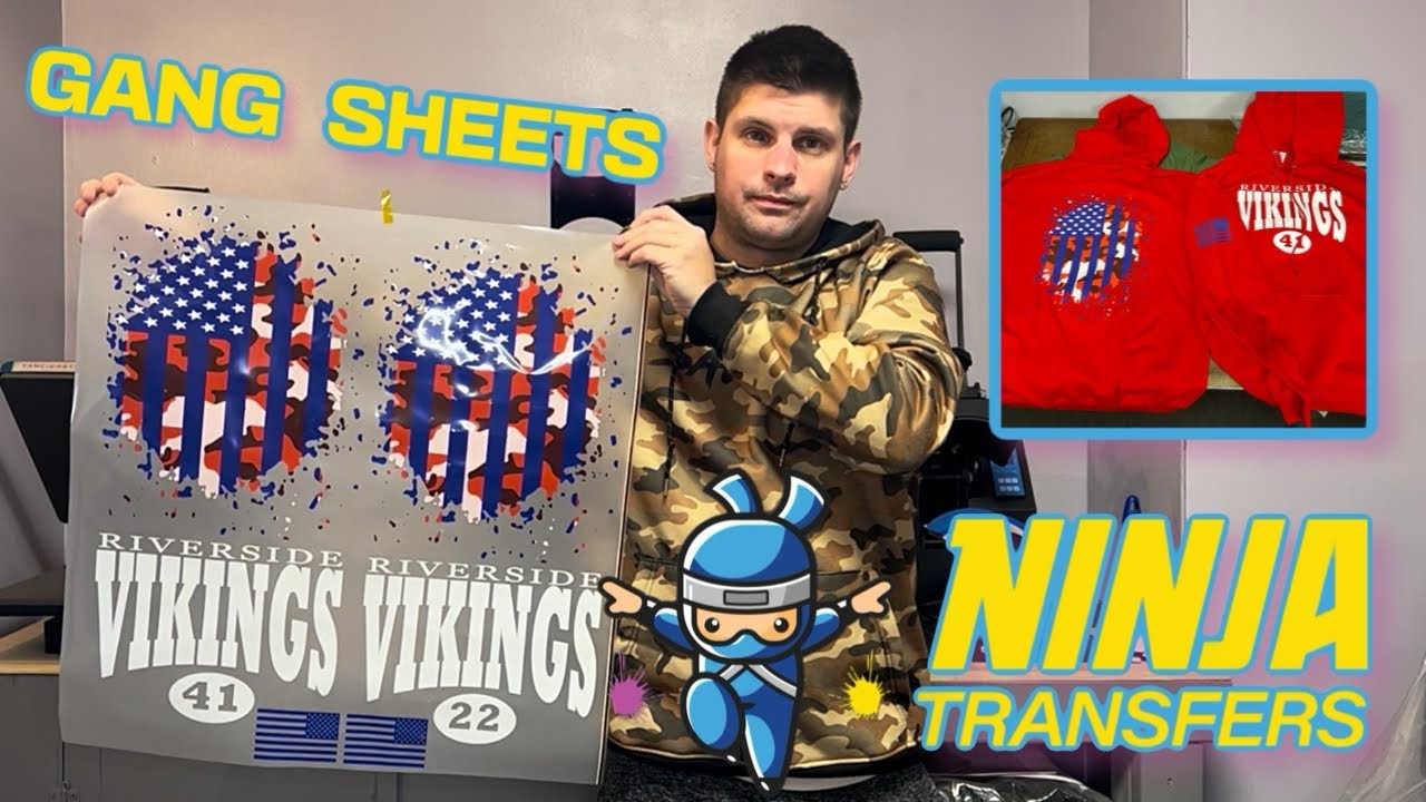 NINJA TRANSFERS GANG SHEETS DTF FULL COLOR - YouTube