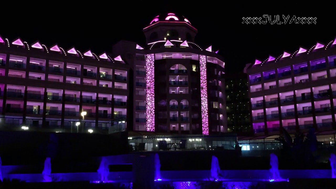Light show DELPHIN BE GRAND (Turkey, Antalya) - Подсветка отеля DELPHIN ...