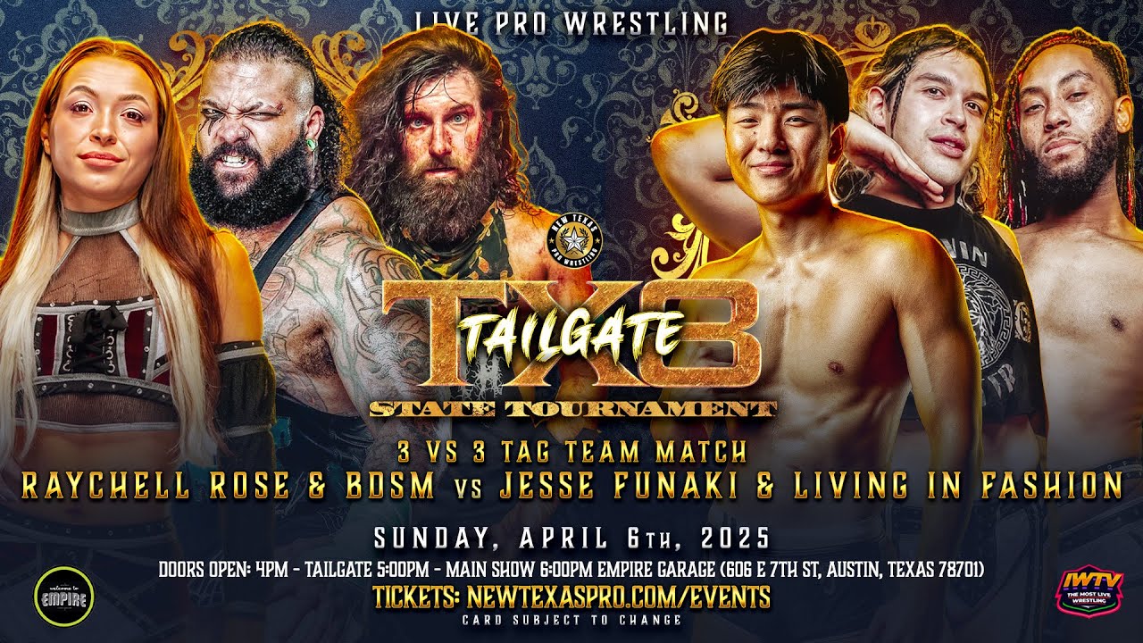 New Texas Pro Wrestling presents: TX8 State Tournament Tailgate - YouTube