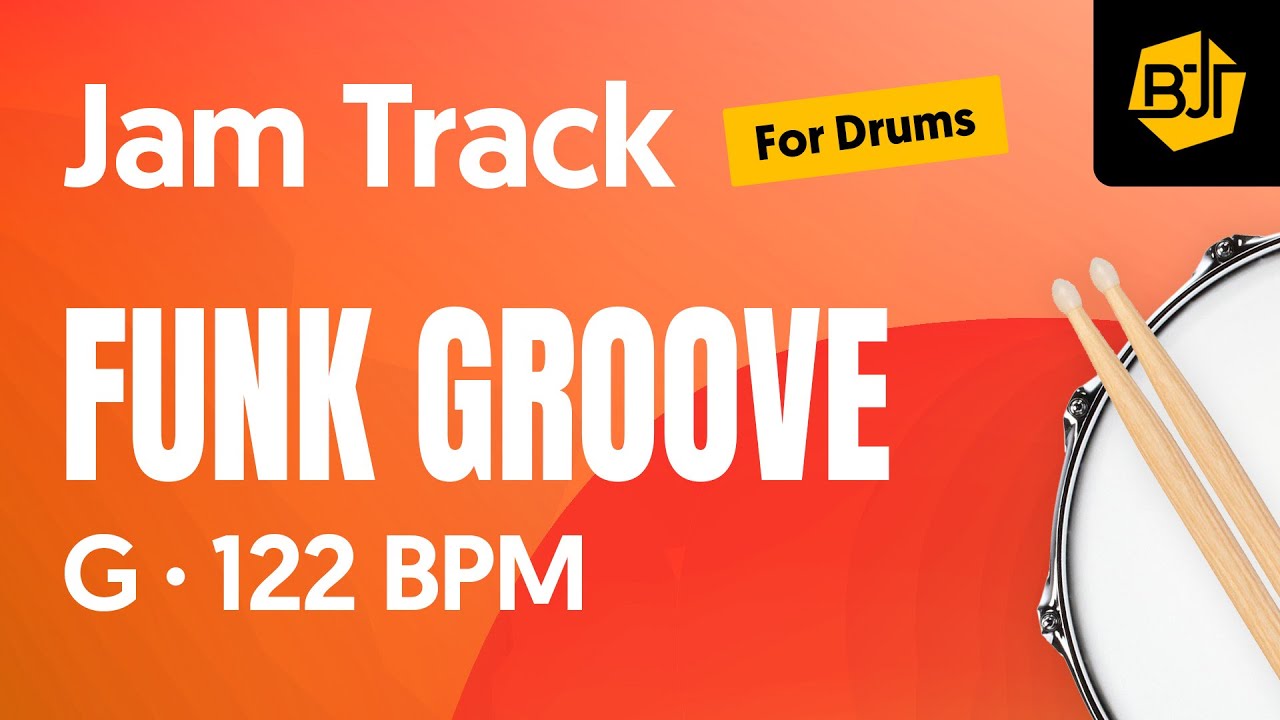 Funk Groove Jam Track in G (for drums) "The Return" - BJT #121 - YouTube