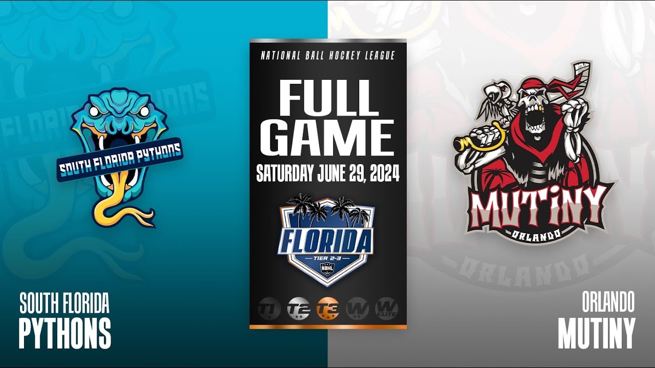 NBHL Florida Tier 2-3: Orlando Mutiny vs. South Florida Pythons Full Game (06/29/2024) - YouTube