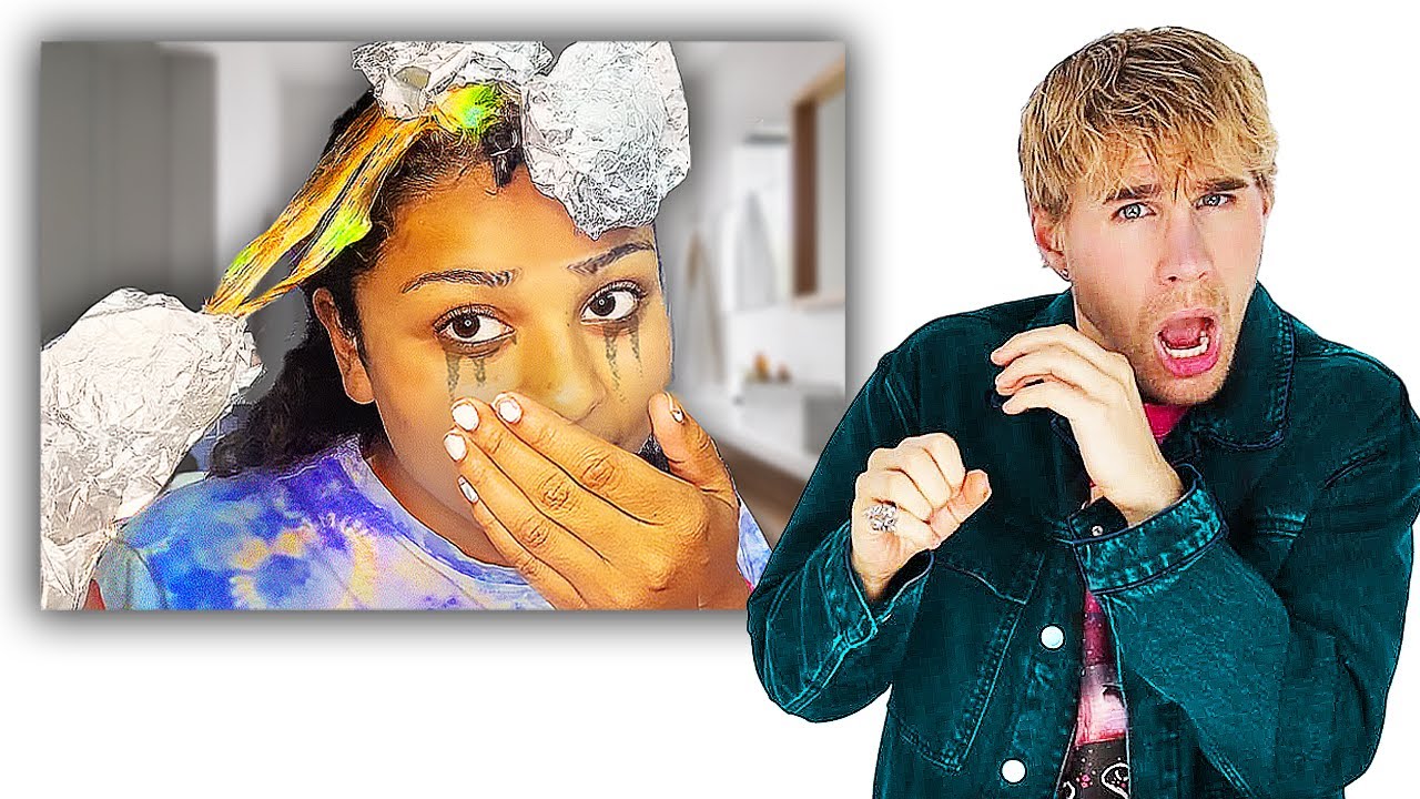 Hairdresser Reacts To The Worst Bleach Highlights - YouTube