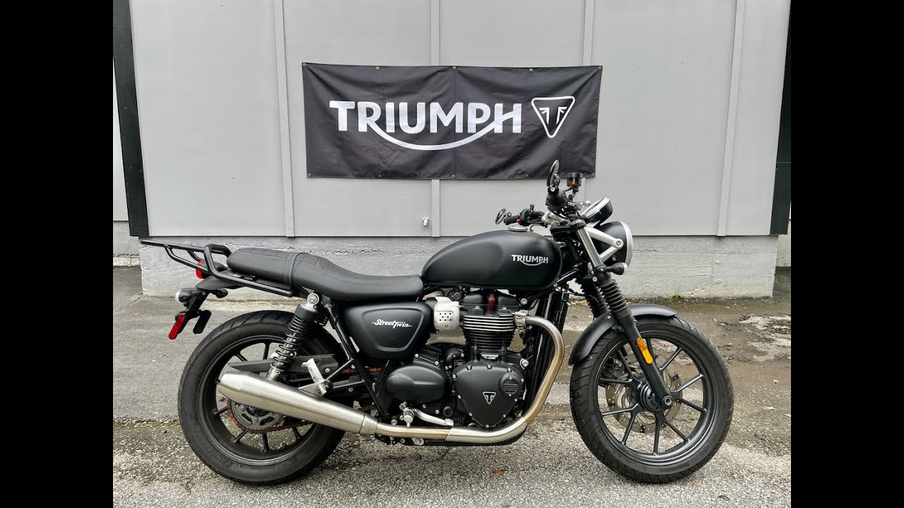 2017 Triumph Street Twin Black - YouTube