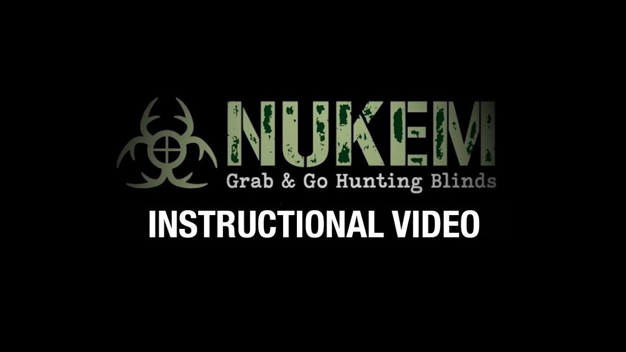 Nukem Hunting Blinds- Set Up - YouTube