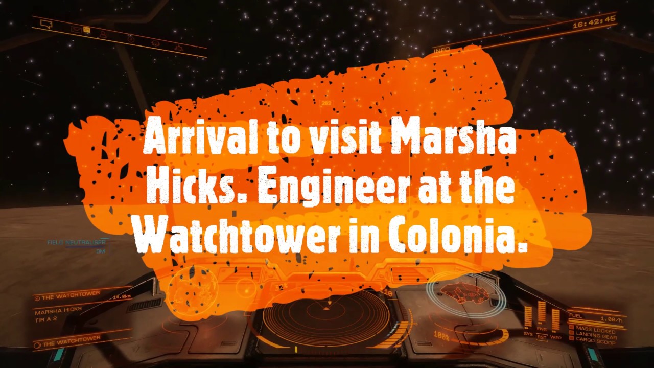 Elite Dangerous Horizons visit to Marsha Hicks The Watch tower - YouTube