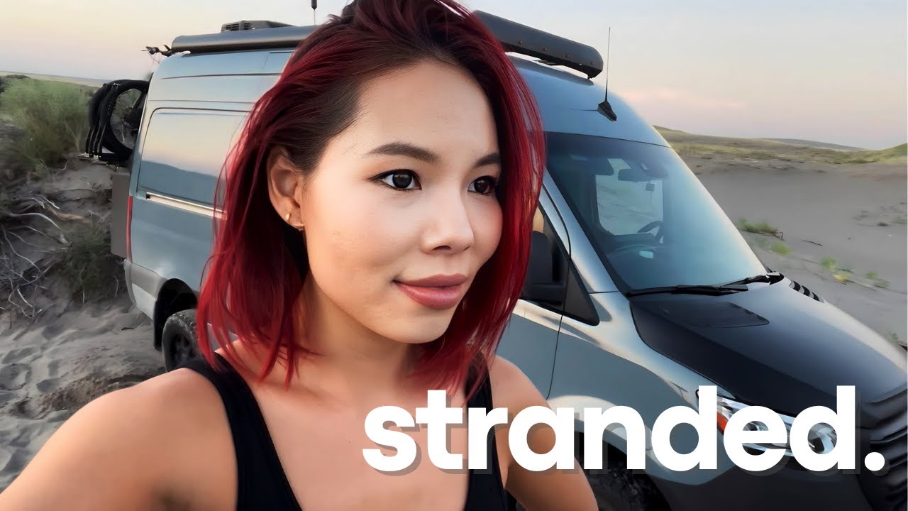 Van Life: Camper Van Stuck in the Sand Dunes! - YouTube