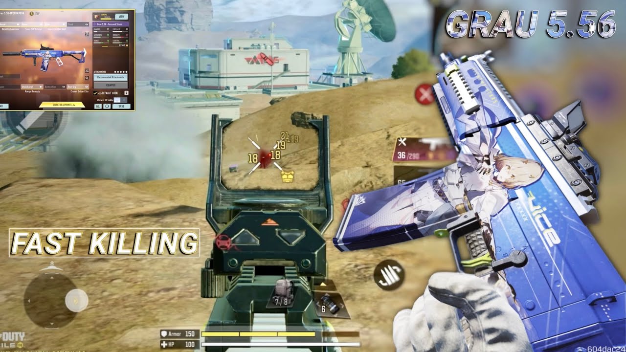 0 RECOIL in LONG RANGE + FAST KILLING | Best GRAU 5.56 GUNSMITH in CODM ...