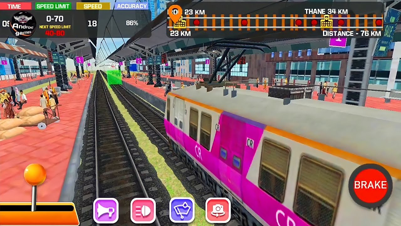 Local Train Simulator | Mumbai central | Simulator Android - YouTube