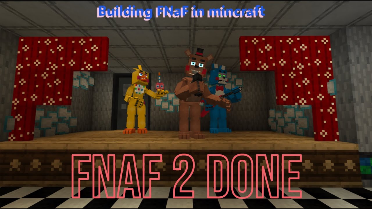 building FNaF in minecraft part 3 (FNaF 2 part 2) - YouTube
