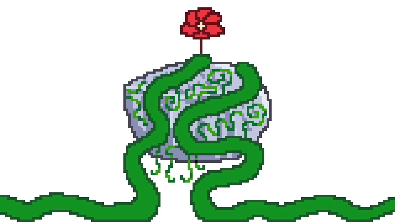 Vines taking over a Rock (2D animation) - YouTube