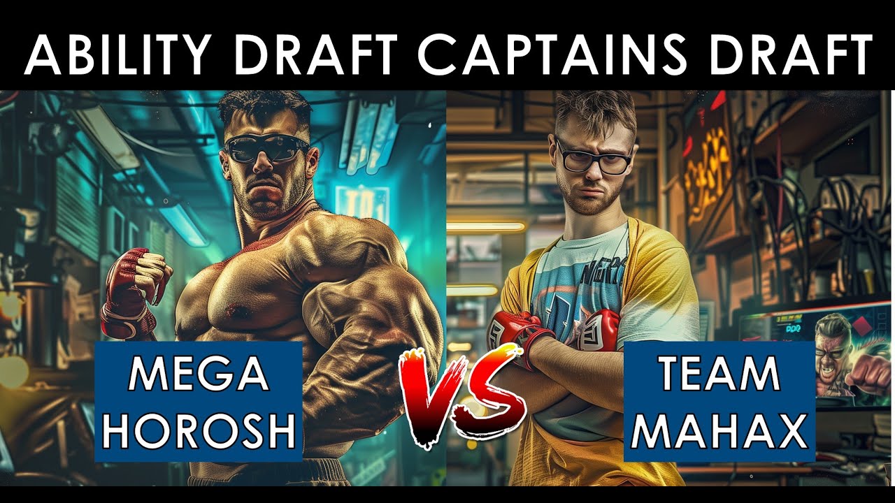 Ability draft - Captains Draft | Mega Horosh vs Team Mahax | Group B | Lower Bracket Round 1 ...