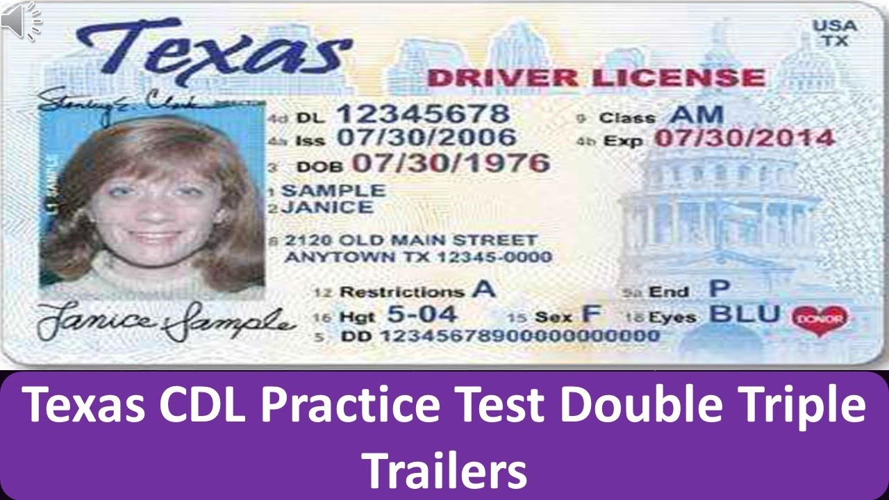 Texas CDL Practice Test Double Triple Trailers - YouTube