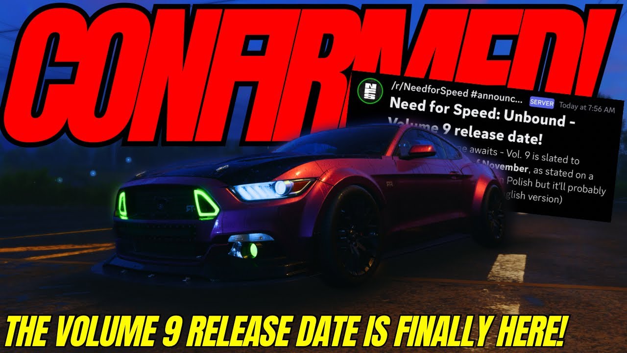 VOLUME 9 RELEASE DATE HAS BEEN CONFIRMED!! WHAT NEXT?? | NFS UNBOUND ...