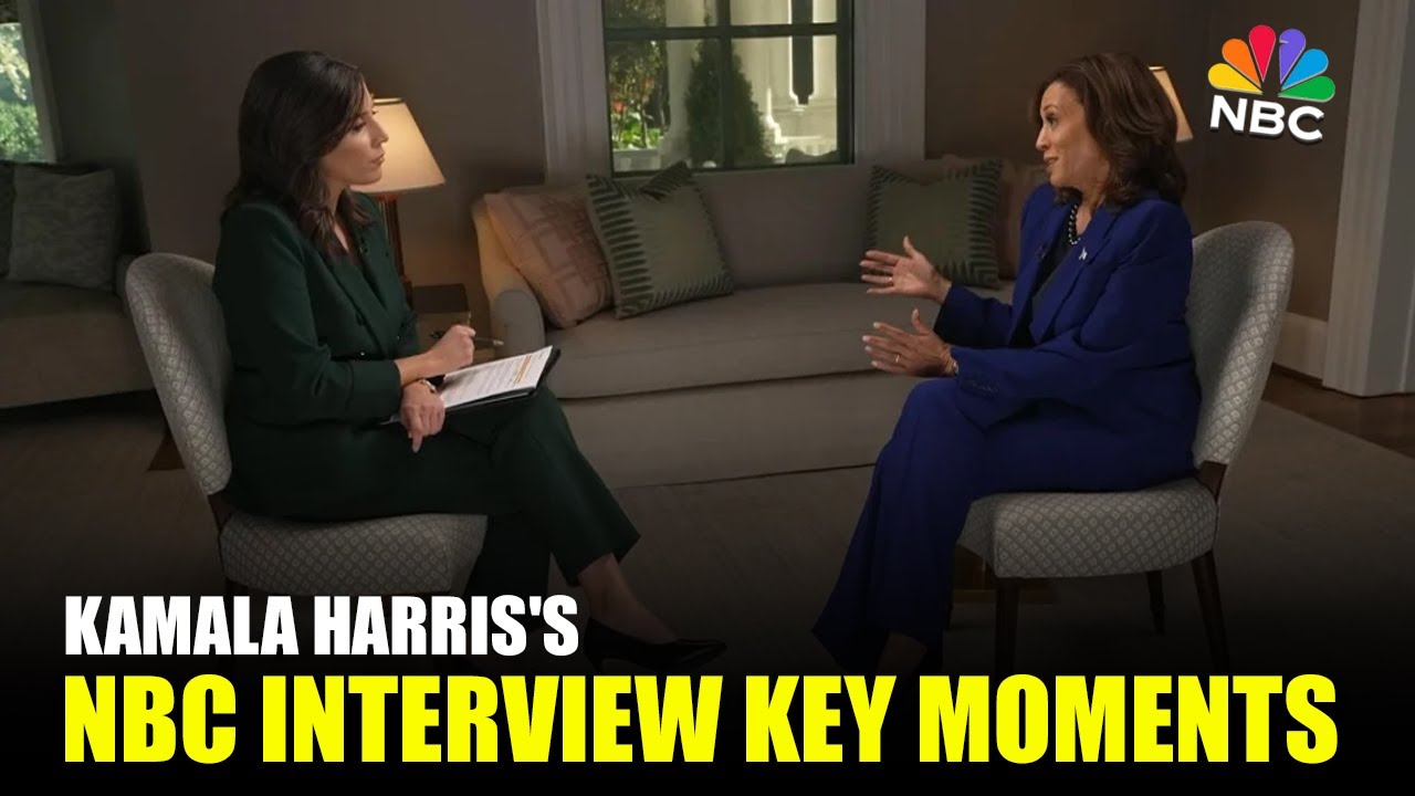 Kamala Harris's NBC Interview Key Moments - YouTube