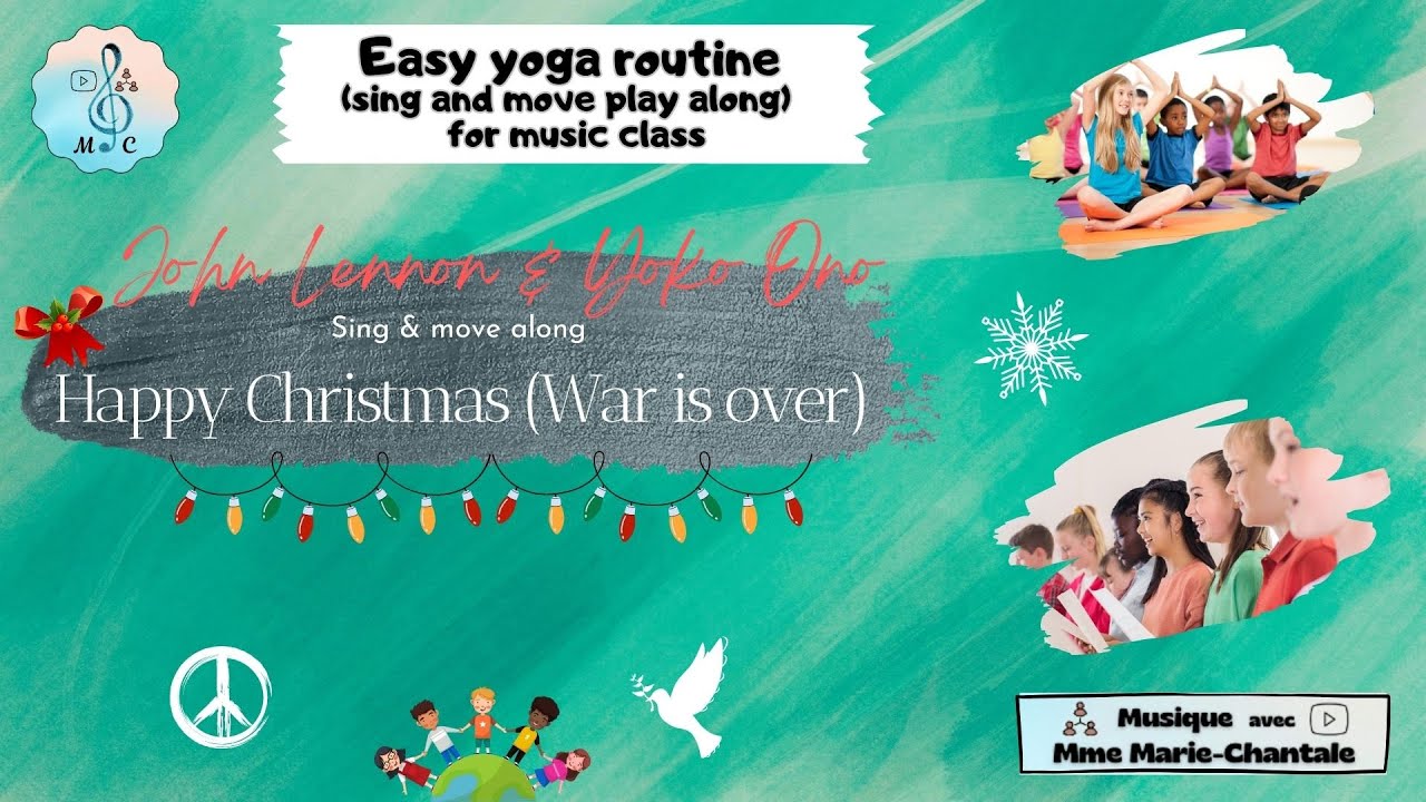 Happy Christmas - Easy yoga for kids routine - sing & move play along ...